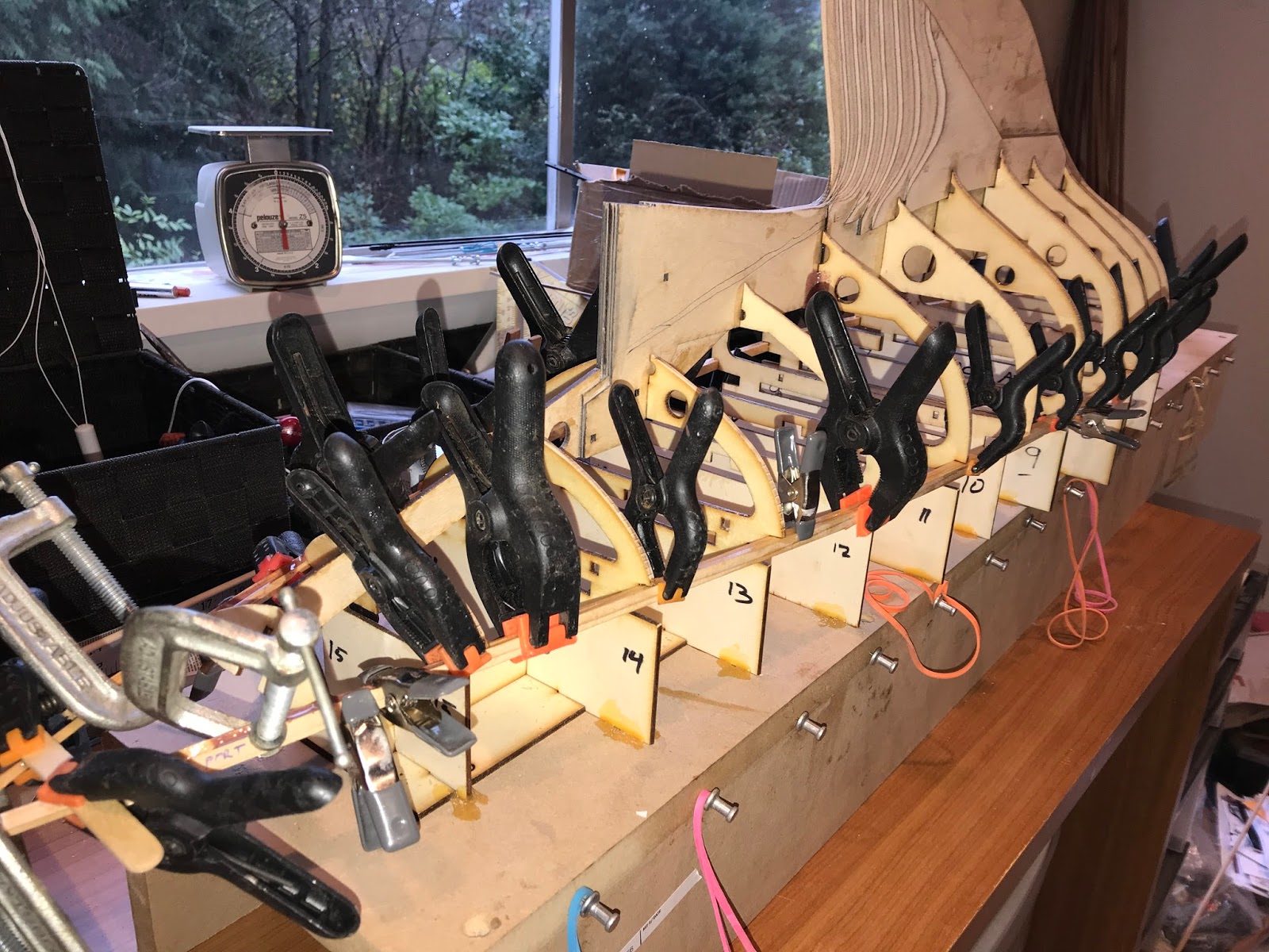 Wampum VM sheer rails installed