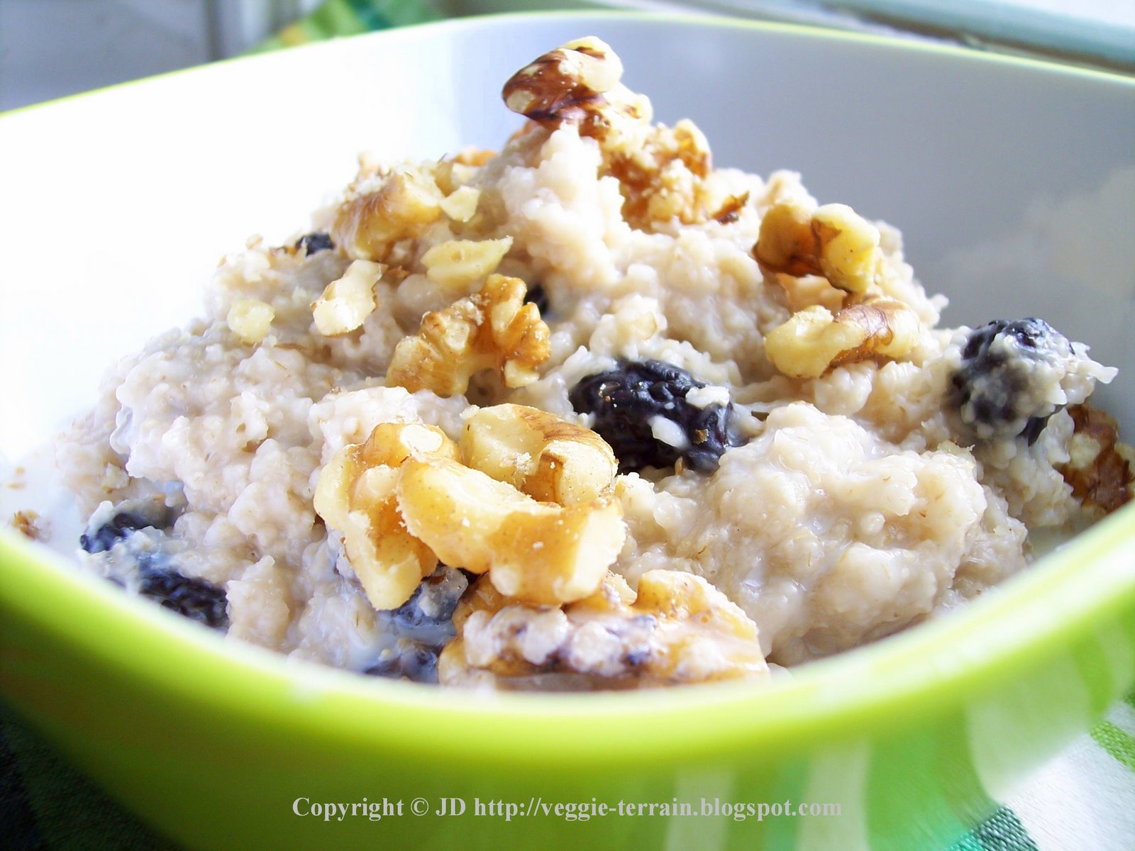 Veggie Terrain: {VeganMoFo} The Perfect Bowl of Oatmeal
