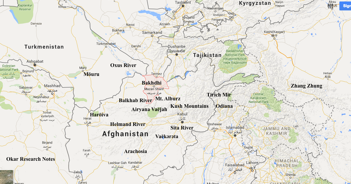 Okar Research: Avestan Geography: The Mixture of Mythical and ...