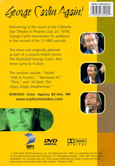 Vintage Stand-up Comedy: George Carlin - Doin' It Again 1990