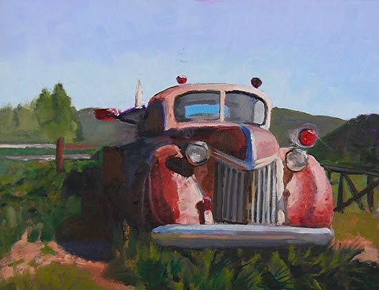 Contemporary Artists of Colorado: "Proud Service" Old Truck Oil ...