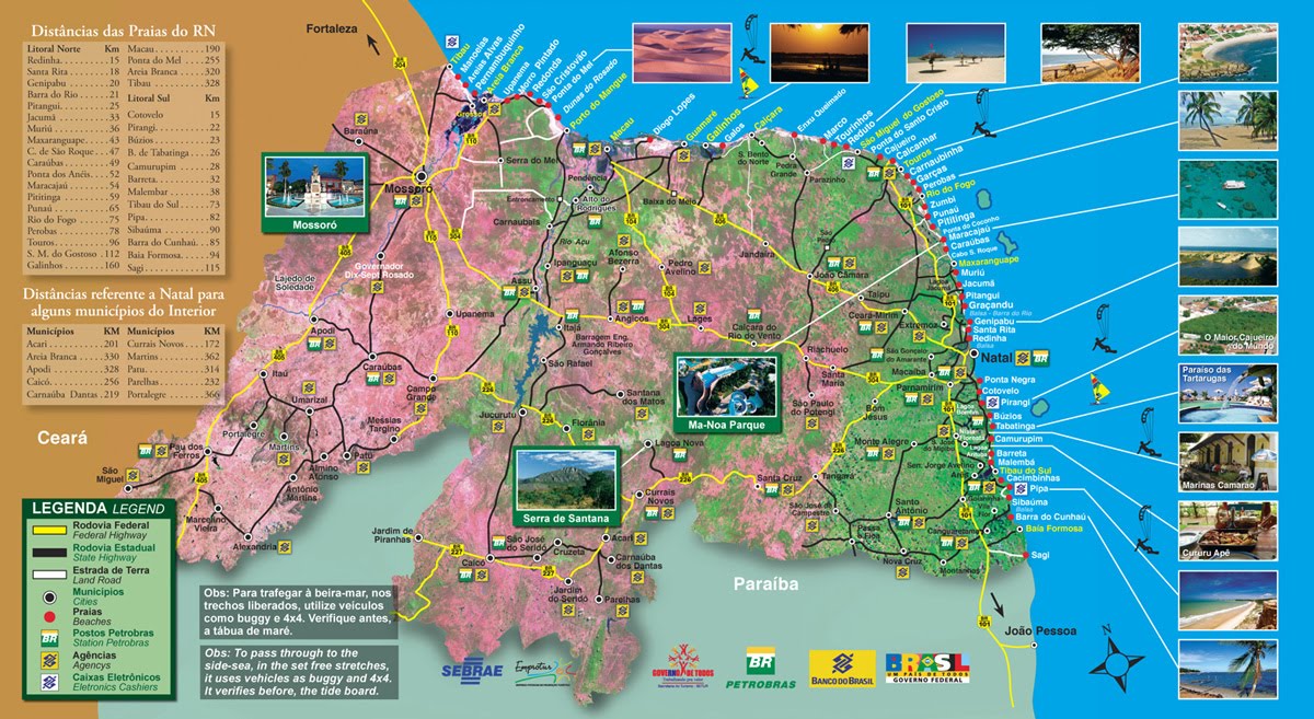 Mapas do Estado do Rio Grande do Norte - Fox Press™