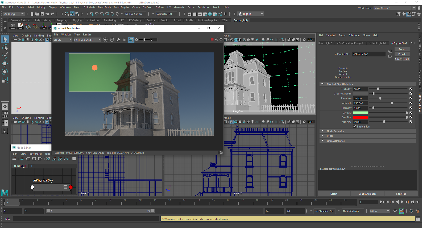 Toolkit 2: Maya - Lighting & Rendering 2 - Physical Sky Light