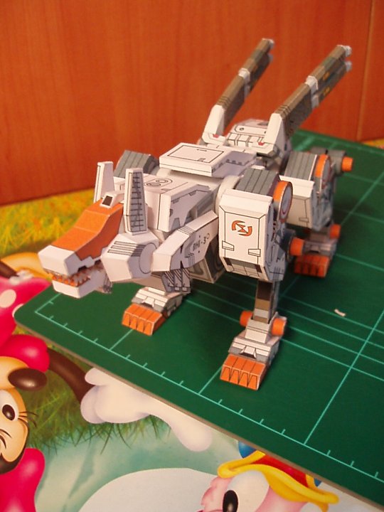 Papercraft - Zoid Command Wolf - Papercraft4u | Free Papercrafts, Paper ...