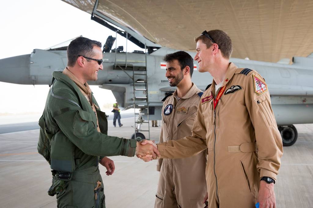 UK TYPHOONS ARRIVE IN QATAR FOR JOINT EXERCISE BETWEEN RAF AND QATAR ...