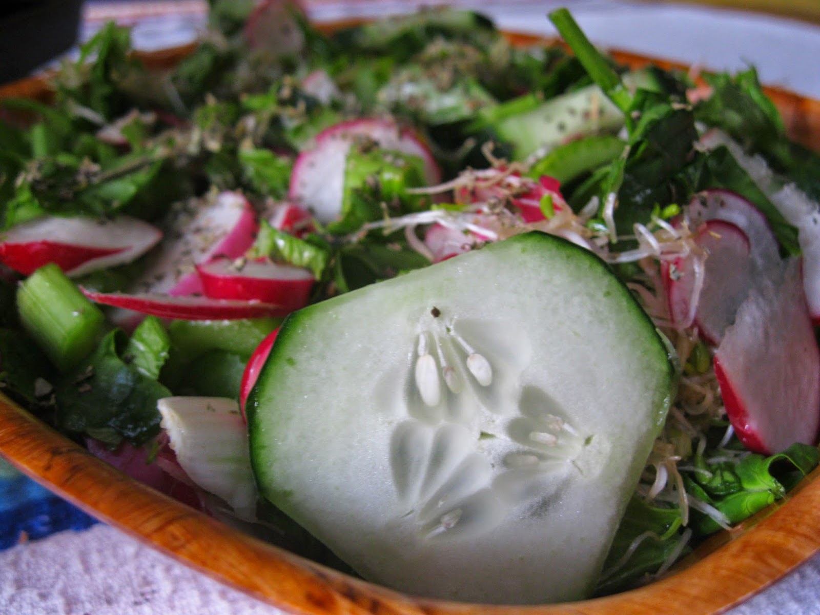 La Oveja Verde Feliz: Ensalada de rábano y apio