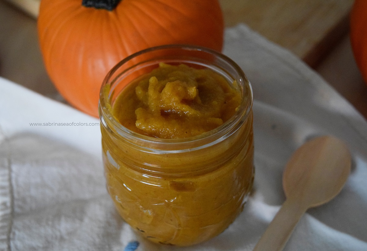 Puré de calabaza saludable - Sabrina´s Sea of Colors
