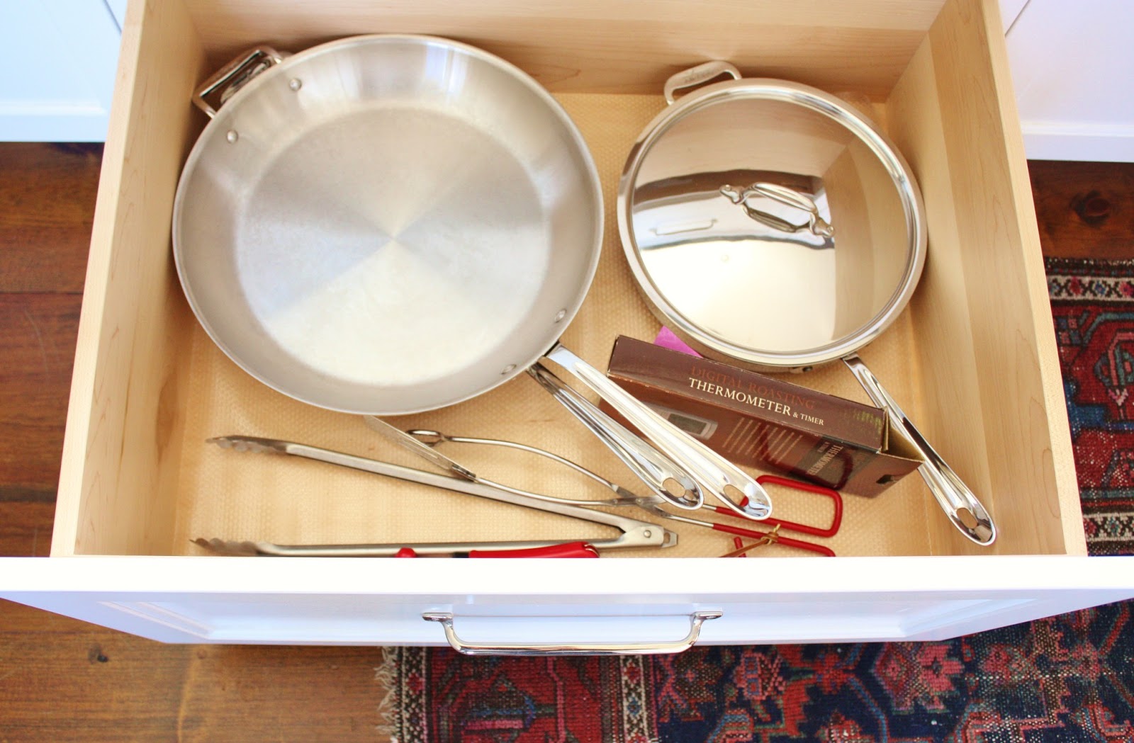 for the love of a house: kitchen drawers- the range side