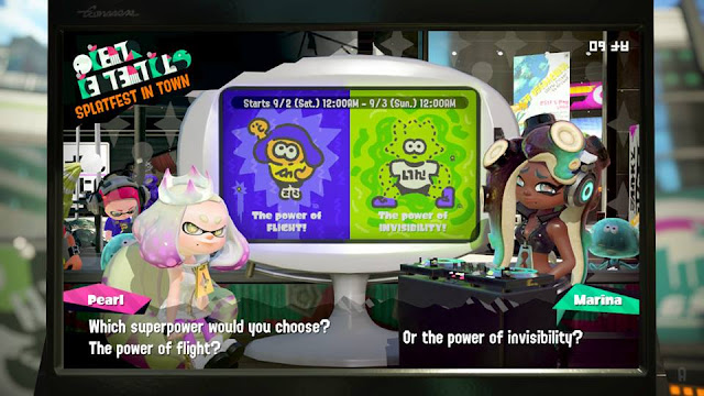 KoopaTV: Splatoon 2 Superpowers Splatfest! Flight vs. Invisibility ...