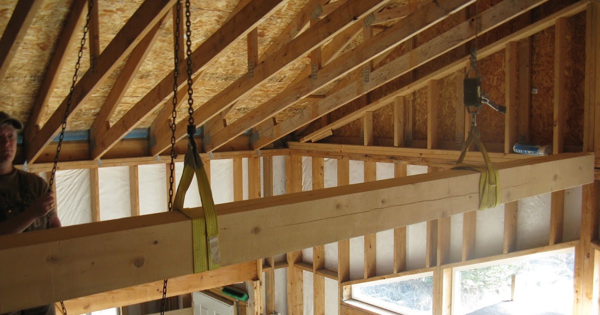 Our Alaskan Travels: Setting the Ridge Beam