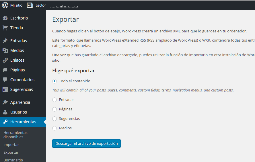 Exportar un blog de Wordpress a Blogger ~ Dev Notes