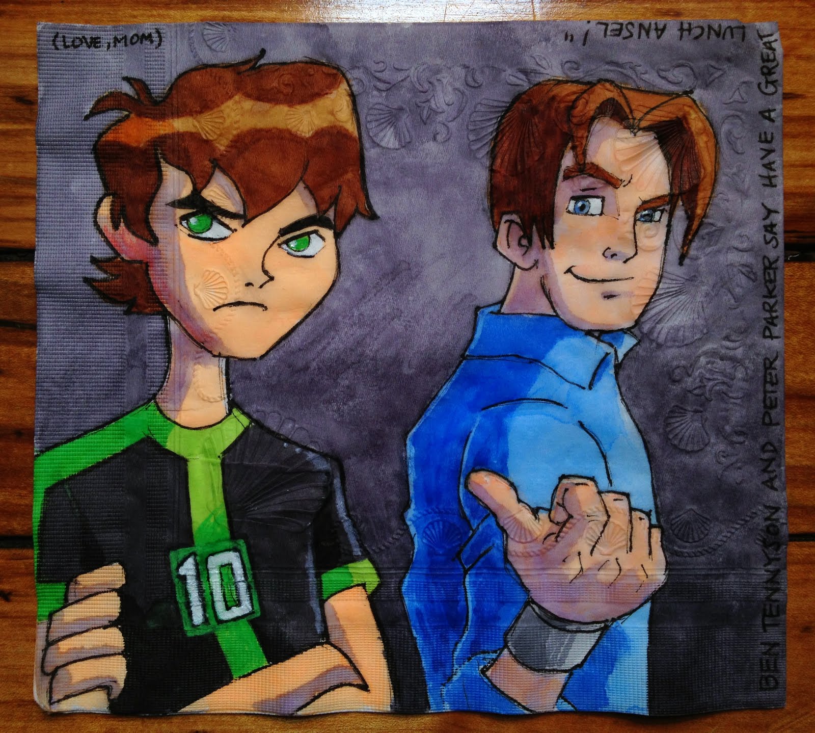 Daily Napkins: Ben Tennyson (Ben 10 Omniverse) and Peter Parker ...