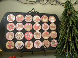 FlipChick Designs: Muffin Tin Gingerbread Advent Calendar