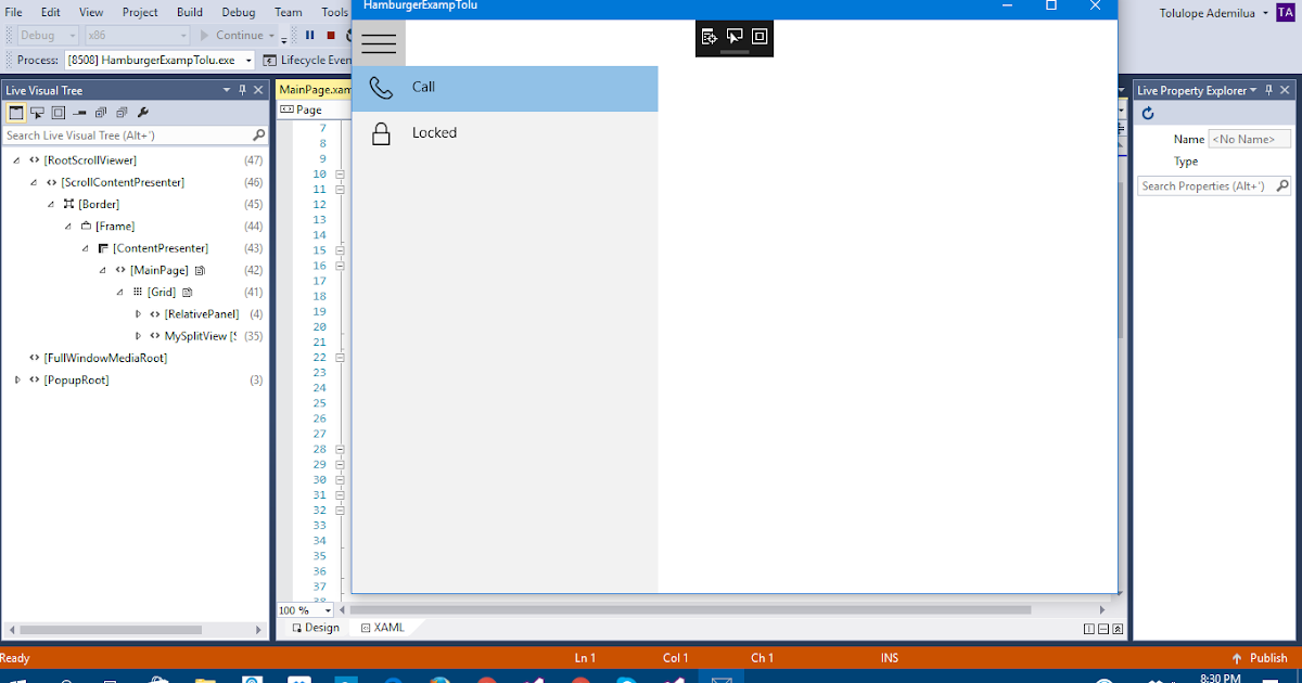Maxybyte Technologies: Sample of Microsoft Hamburger Menu (Buttons ...