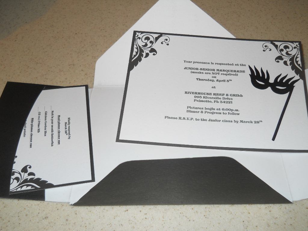 One Day (or picture) at a time in 2012: Masquerade Invitations for ...