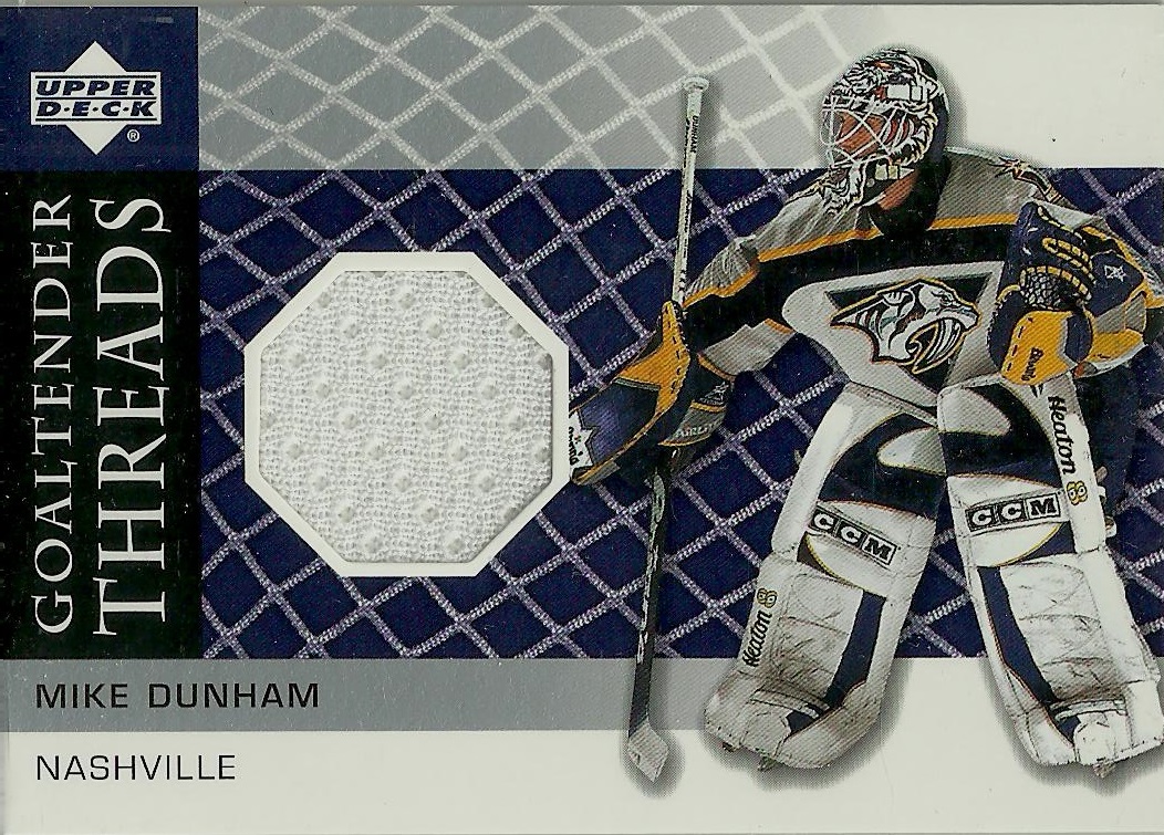 Hell's Valuable Collectibles: Mike Dunham Jersey Card