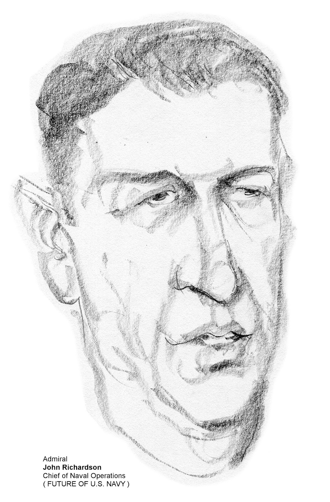 daily drawings: Admiral John Richardson