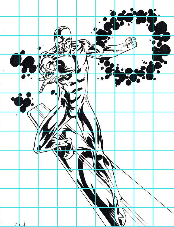 Mr. MintArt: Superhero grid drawing