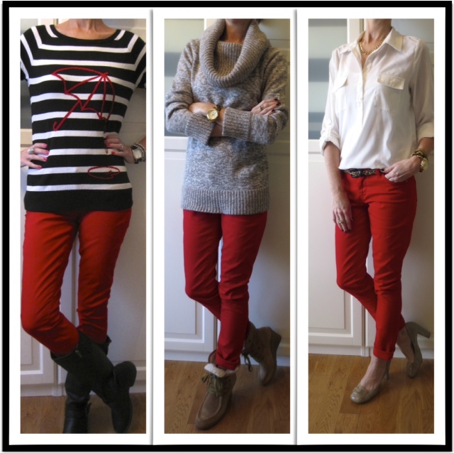 PJM's Closet: Ways to Wear Red Jeans