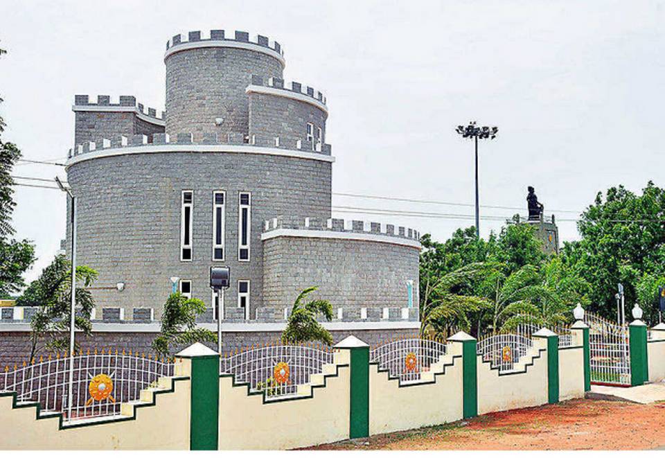 Patriot Kattabomman's fitting memorial, Kayathar Tamil Nadu.