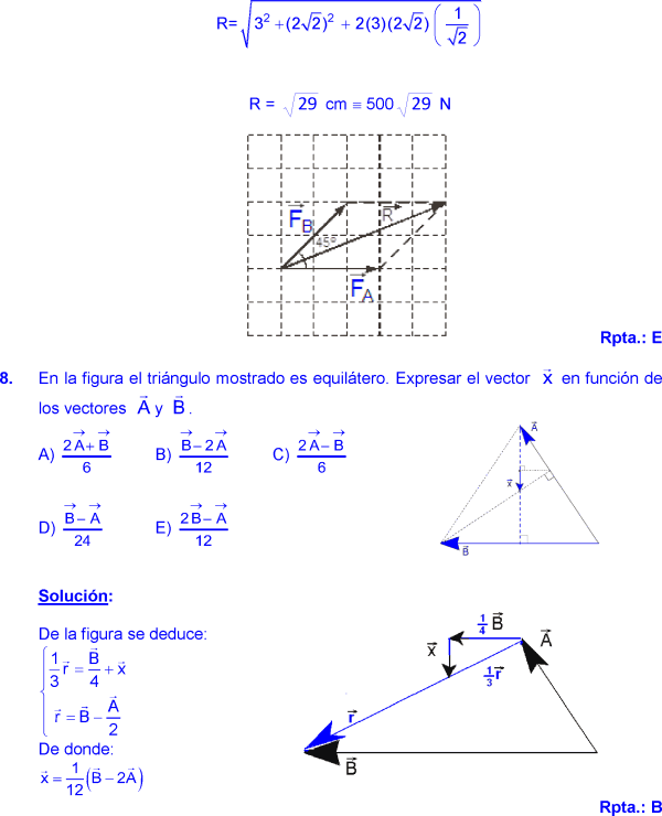 LOS VECTORES EN FÍSICA EJERCICIOS Y PROBLEMAS RESUELTOS EN PDF