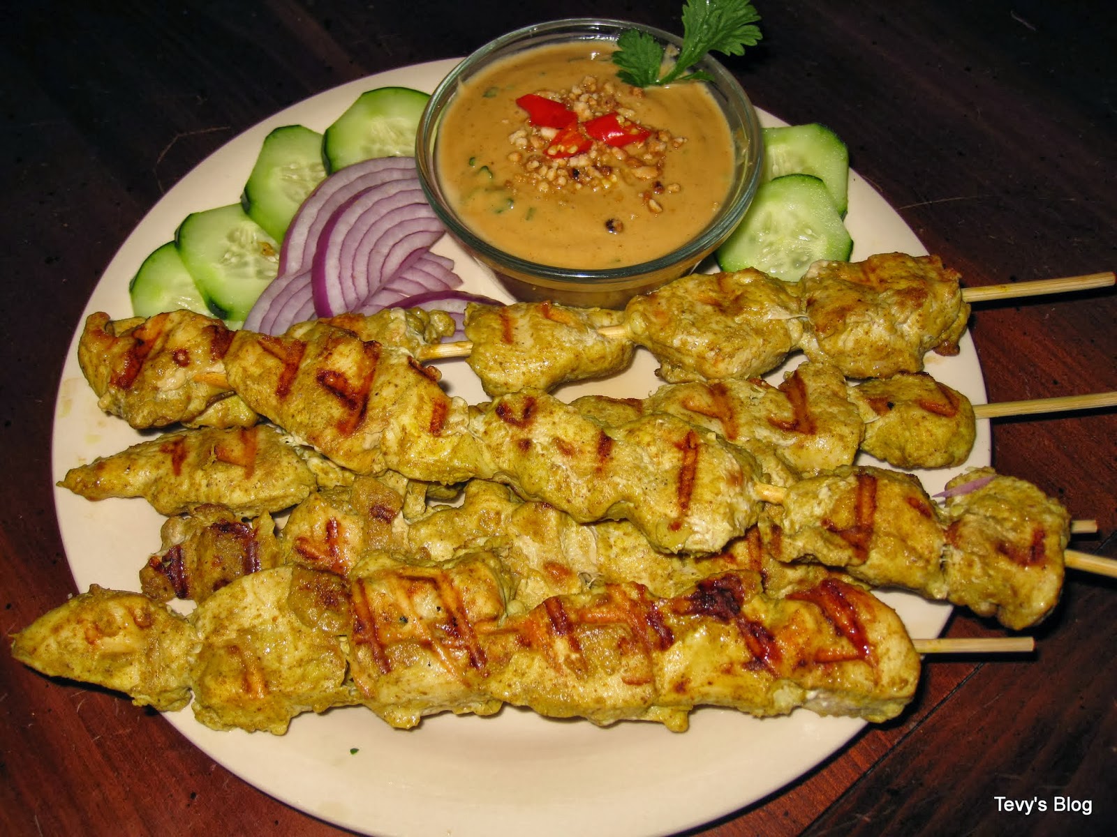 Welcome to Tevy's Kitchen: Classic Thai Chicken Sate and Peanut Sauce ...