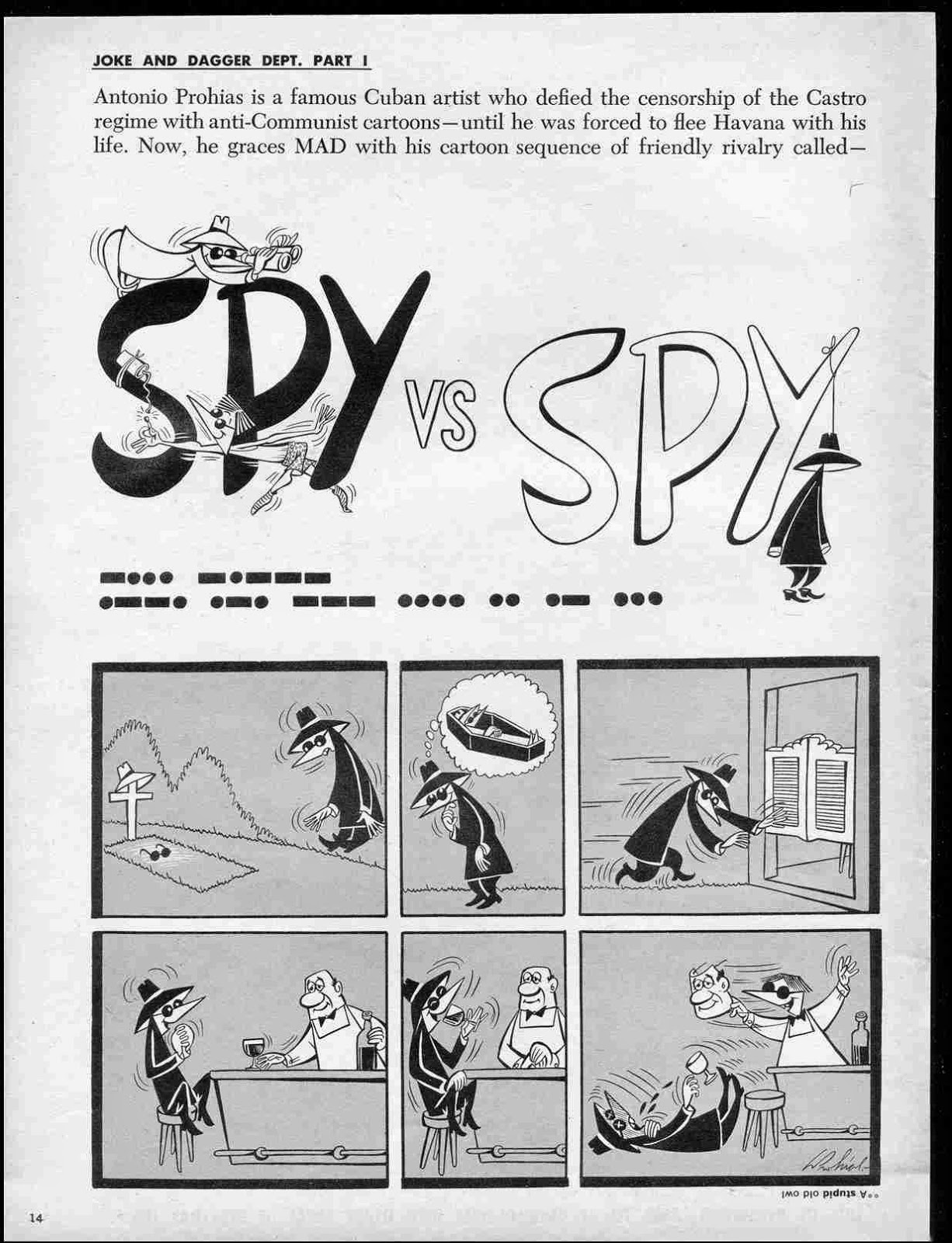 Free Comics Rostrum: The Classic Comedy Comic Strip Spy Vs Spy 01