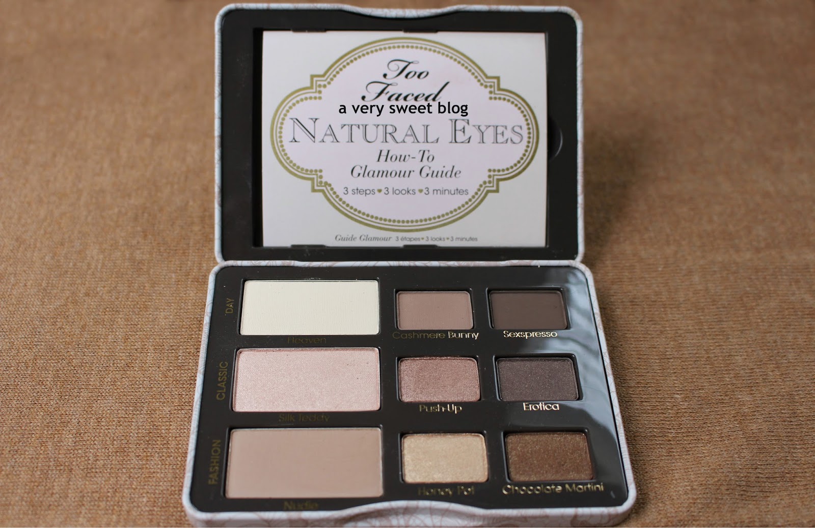 Too Faced Natural Eyes Neutral Eye Shadow Collection Review and ...