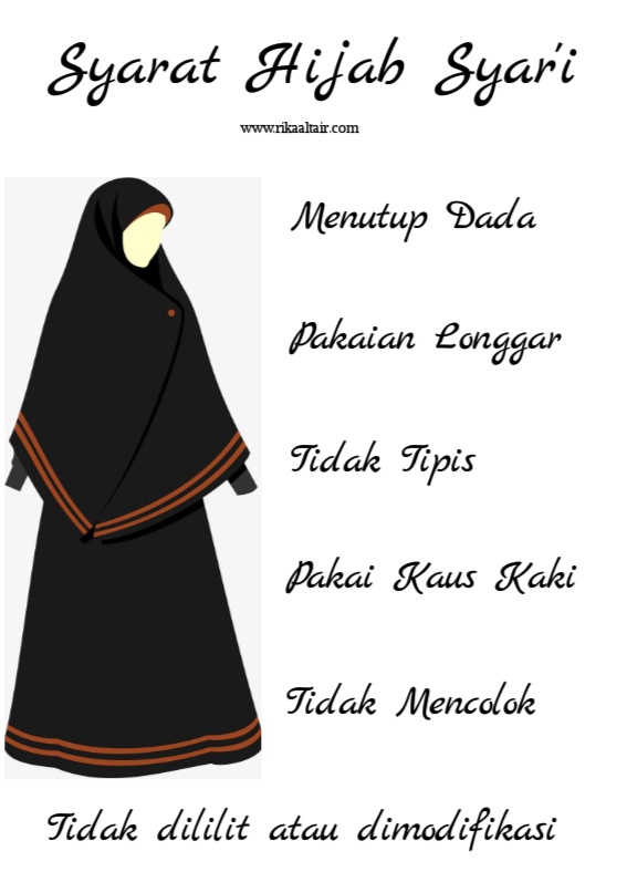 Cara Memakai Hijab Syar’i Sesuai Syariat Islam | Rika Altair ...