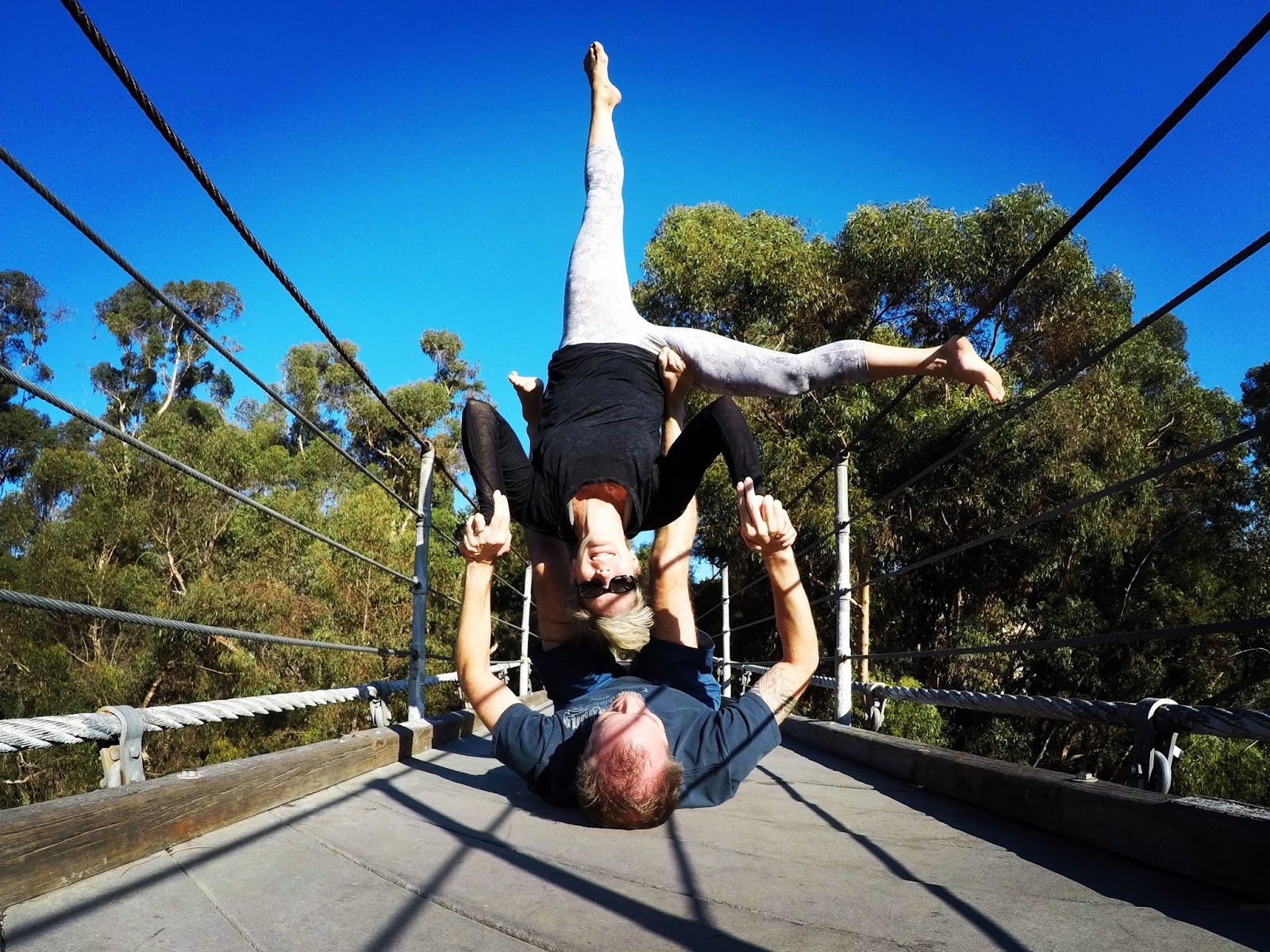 Sensory Overload: Spruce Street Suspension Footbridge(with a little Acro)