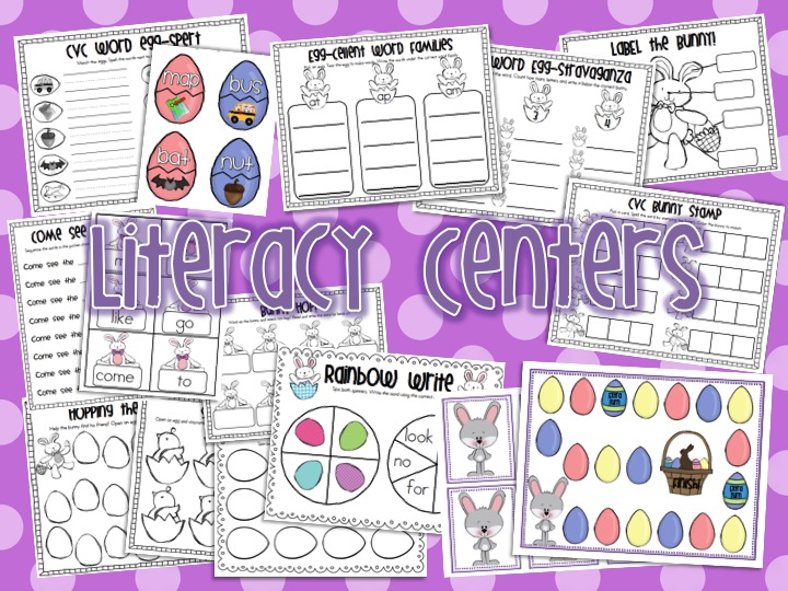 Mrs. Ricca's Kindergarten: Easter Centers + FREEBIE