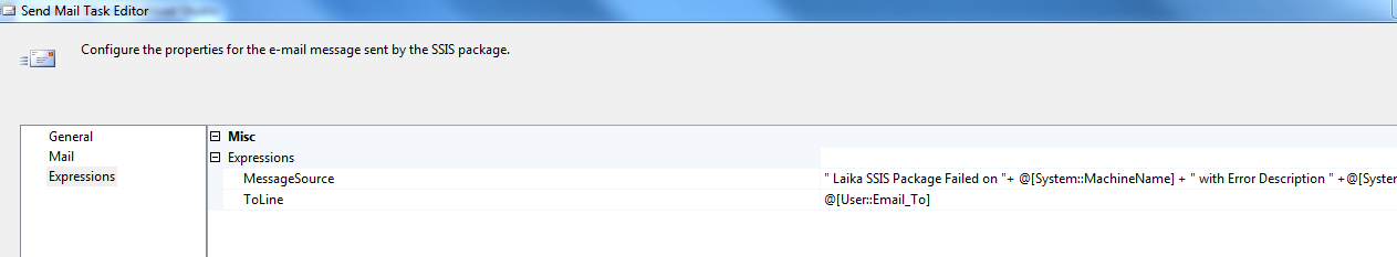 Ssis Send Mail Task Step By Step