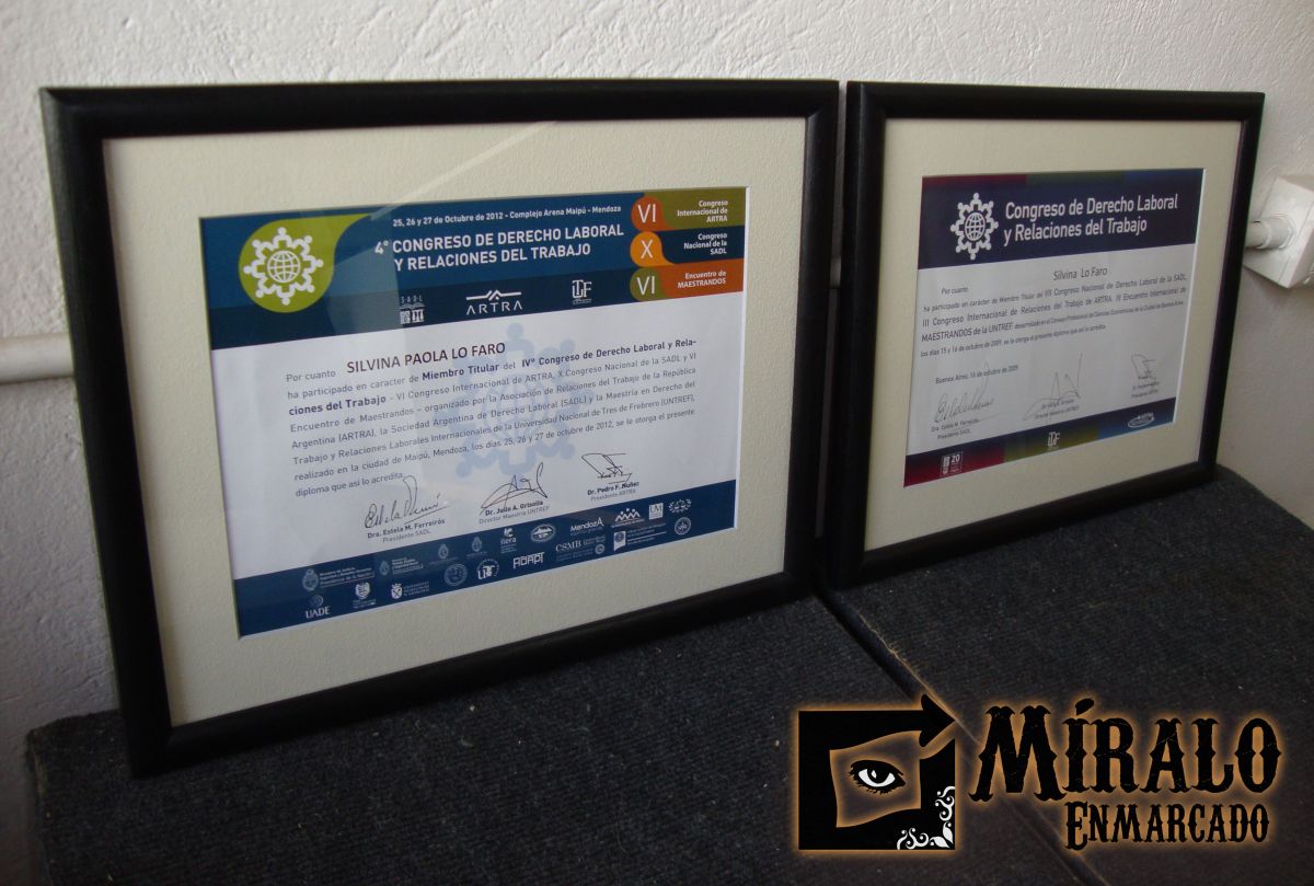 Enmarcamos tus certificados, diplomas y titulo. Tenelos protegidos y ...