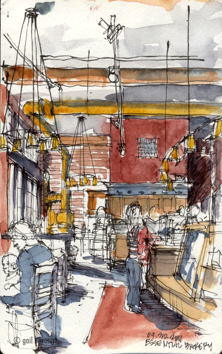 Urban Sketchers Seattle: Quick Sketch @ Essential Bakery