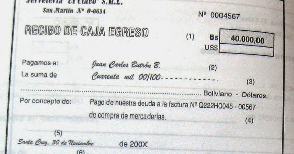 Recibo de caja egreso | FINANZAS y CONTABILIDAD