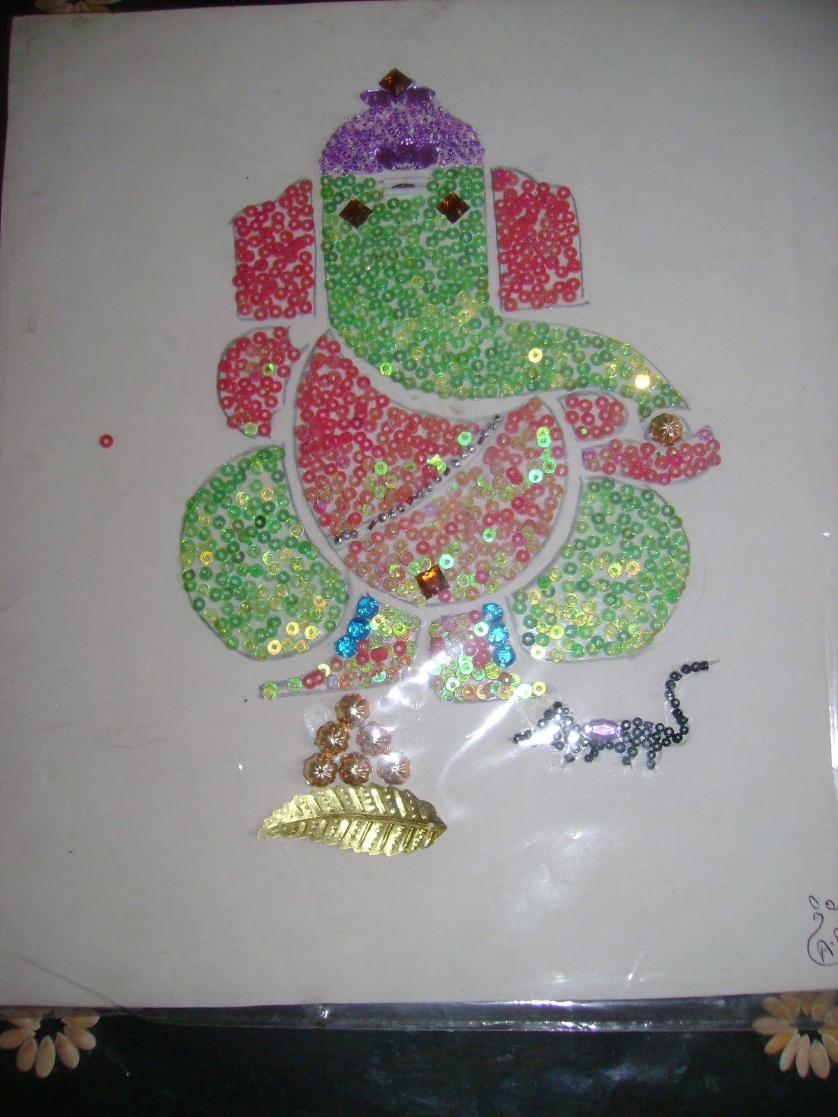 CRAFTS RECIPIES: Ganesh with different materials