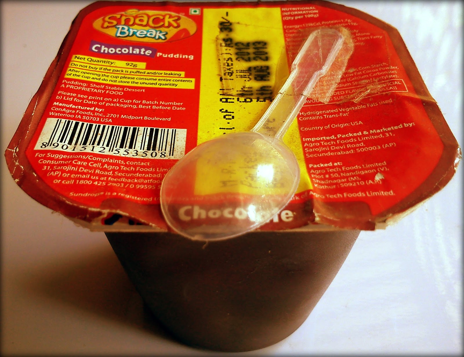 Chocosophy: Sundrop Snack Break Chocolate Pudding