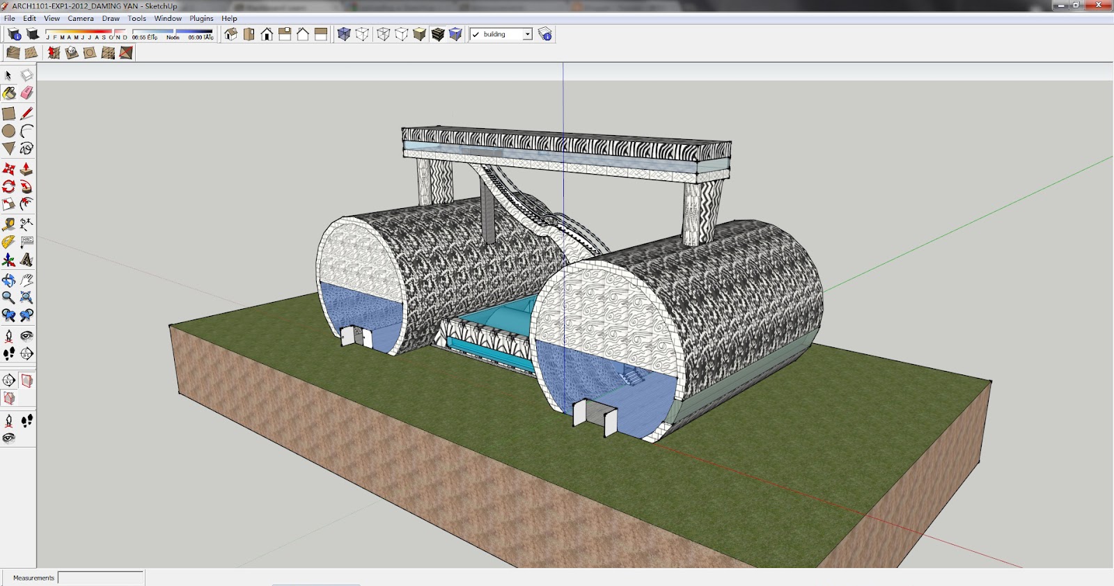 Yusuke: My final sketchup model