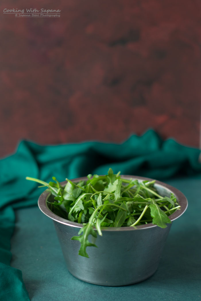 One Pot Spaghetti with Rocket Leaves - Cooking With Sapana