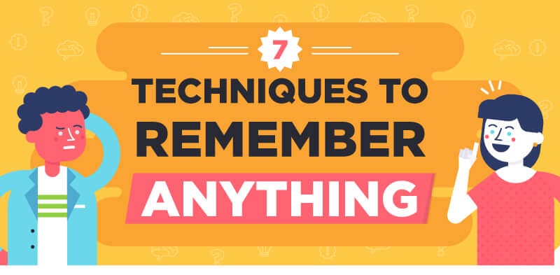 7 Techniques to Remember Anything - #infographic