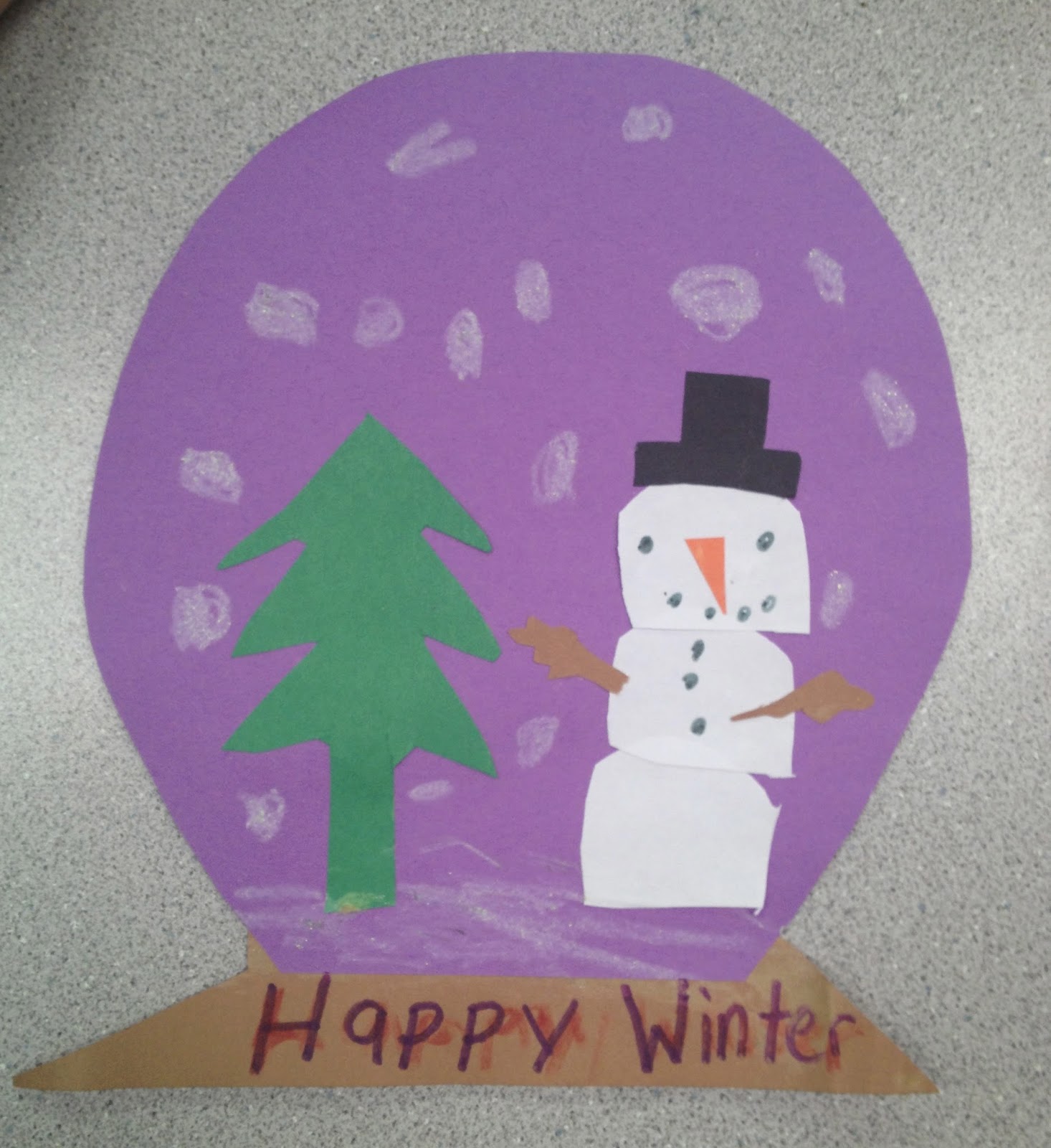 Ms. C's Artroom: Winter Snow Globes
