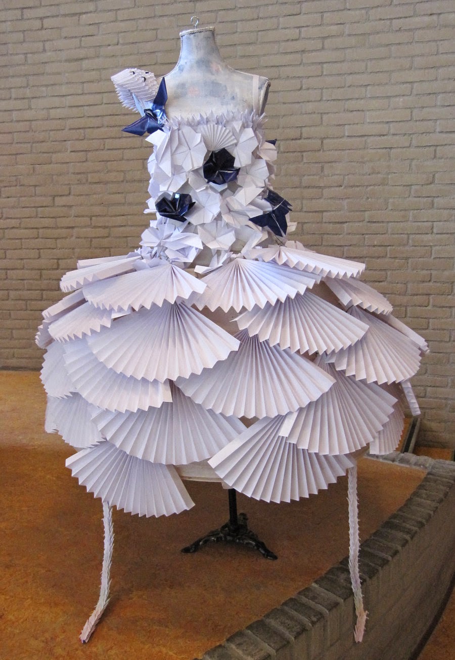 origami dress ~ origami instructions art and craft ideas
