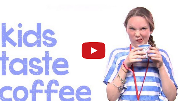 Kids Taste Coffee For The First Time