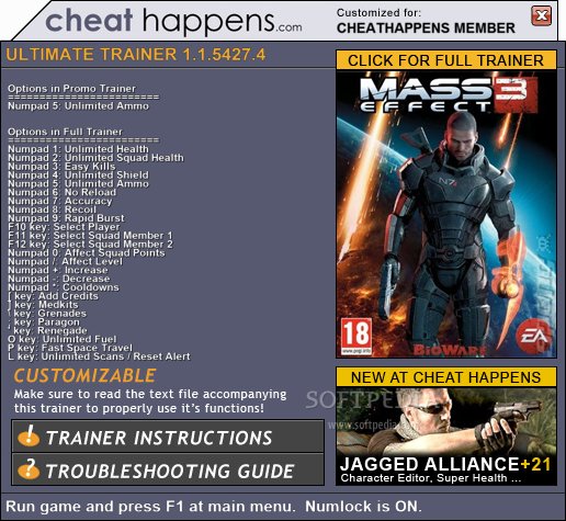 Mass effect 2 trainer - soccerfoz