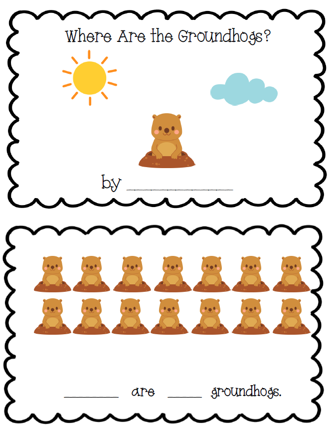 Groundhog's Day~ emergent reader | Mrs. Black's Bees