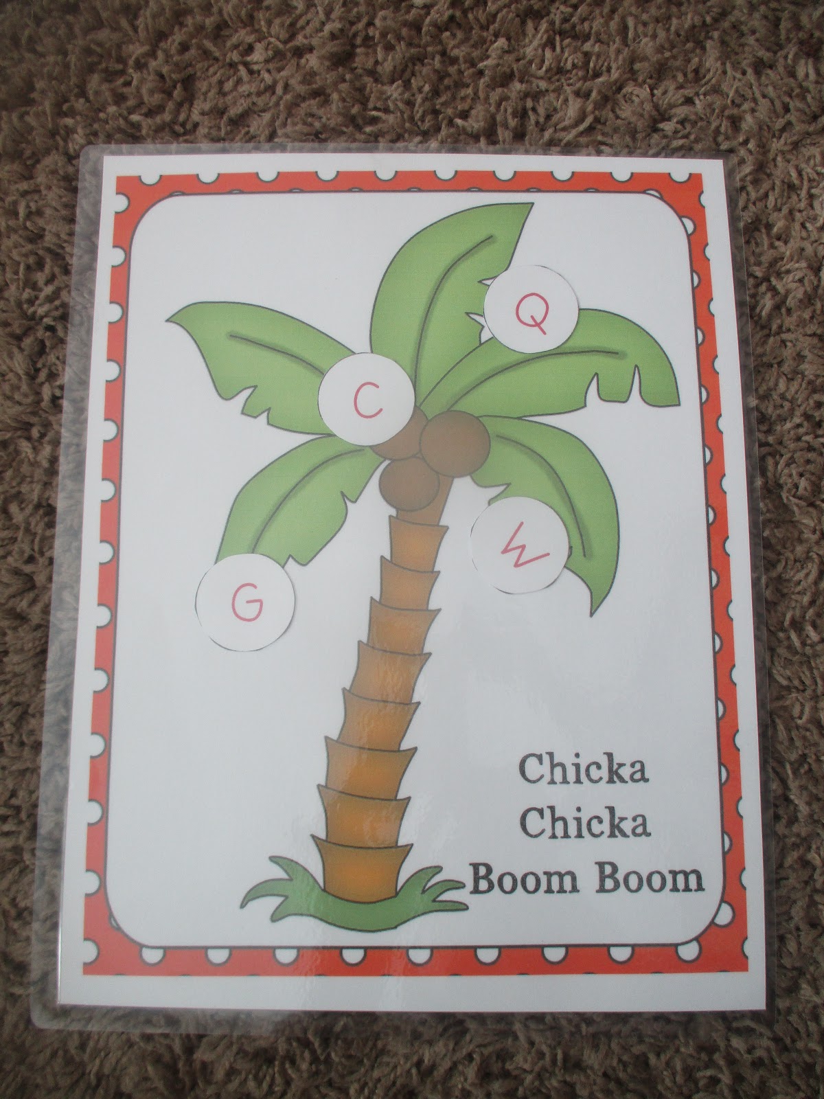 The Cozy Red Cottage: Chicka Chicka Boom Boom and Beach theme