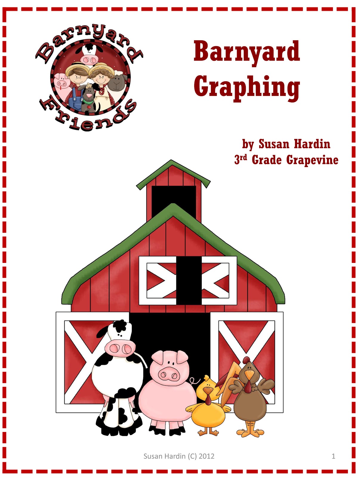 3rd Grade Grapevine: New Product- Barnyard Friends Graphing: Lessons ...