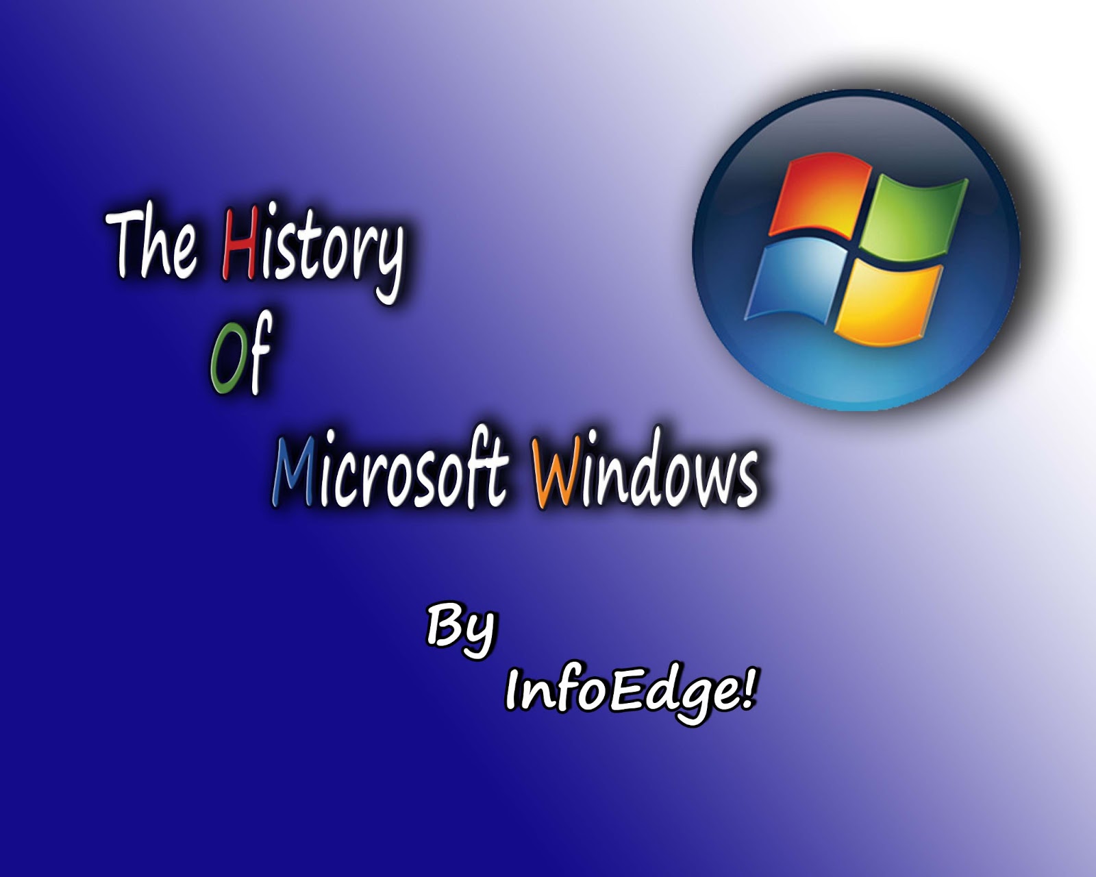Man's InfoEdge!: A History of Microsoft Windows