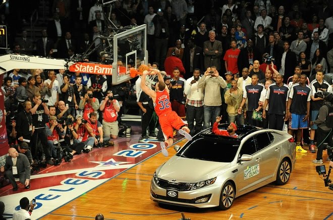You Got Dunked On: 2011 NBA Slam Dunk Contest: Blake Griffin Dunks Over Car