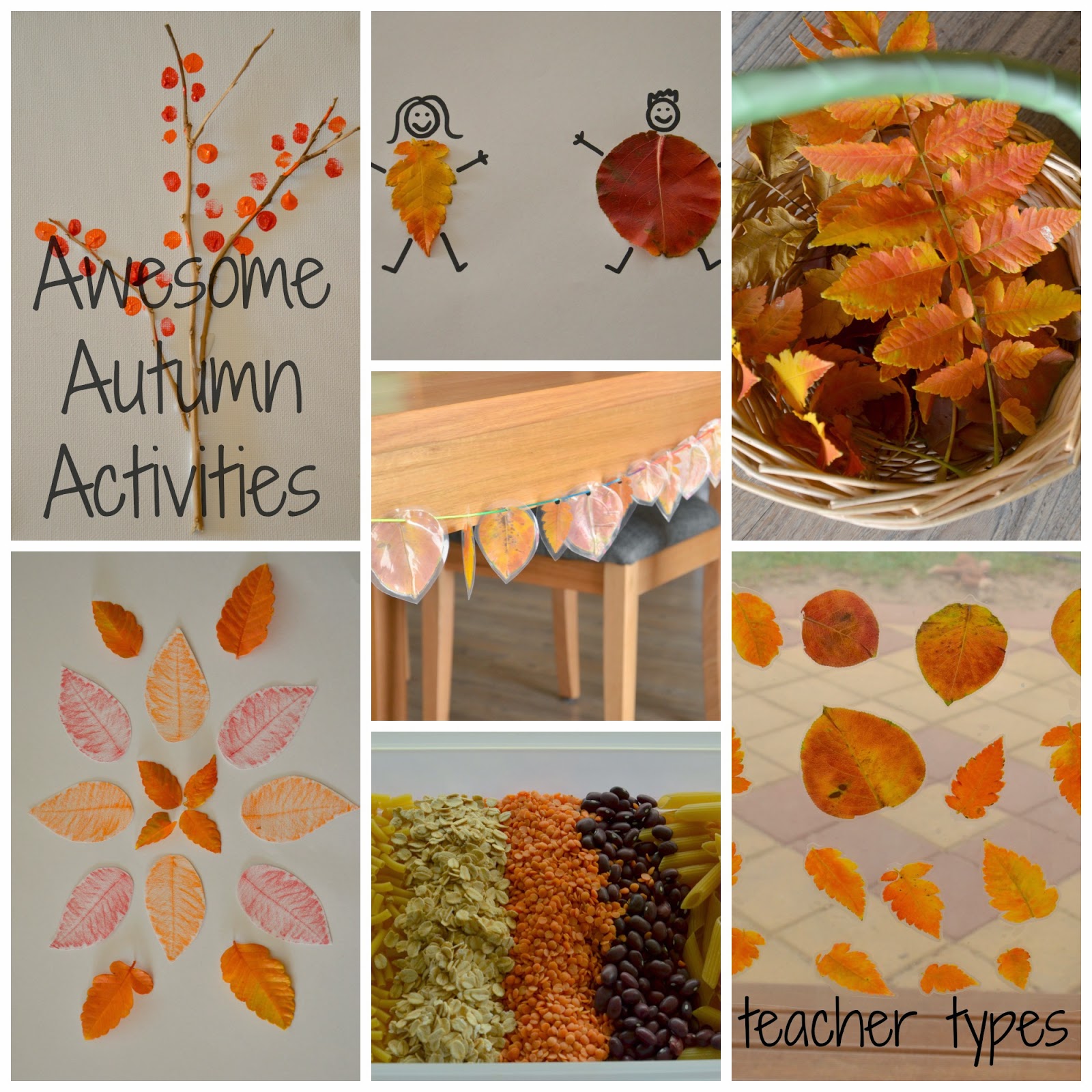 Awesome Autumn Activities {A Post for Childhood 101} - Teacher Types